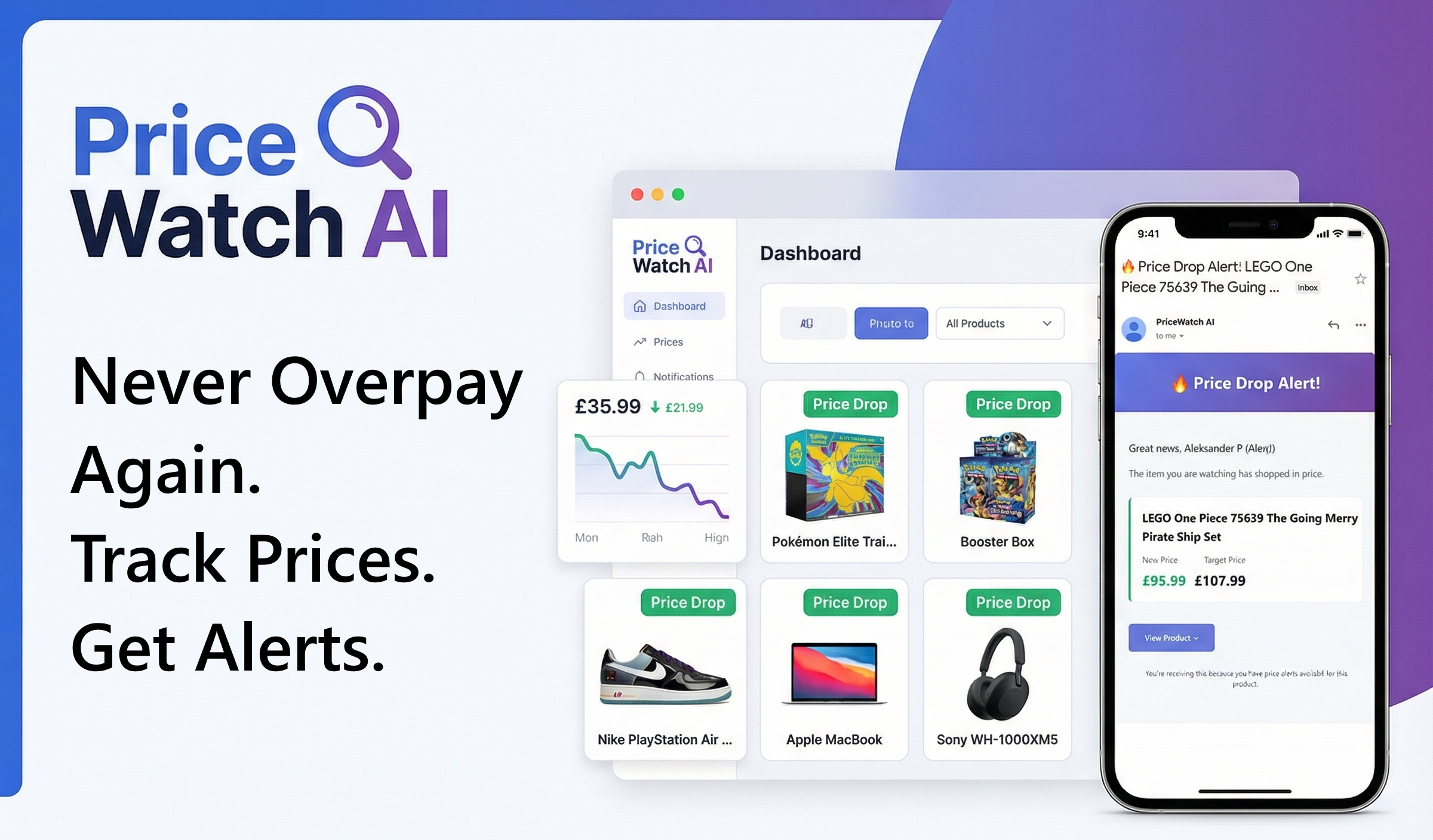 PriceWatch AI — AI Price Tracker for Resellers, Deals & TCG Collectors